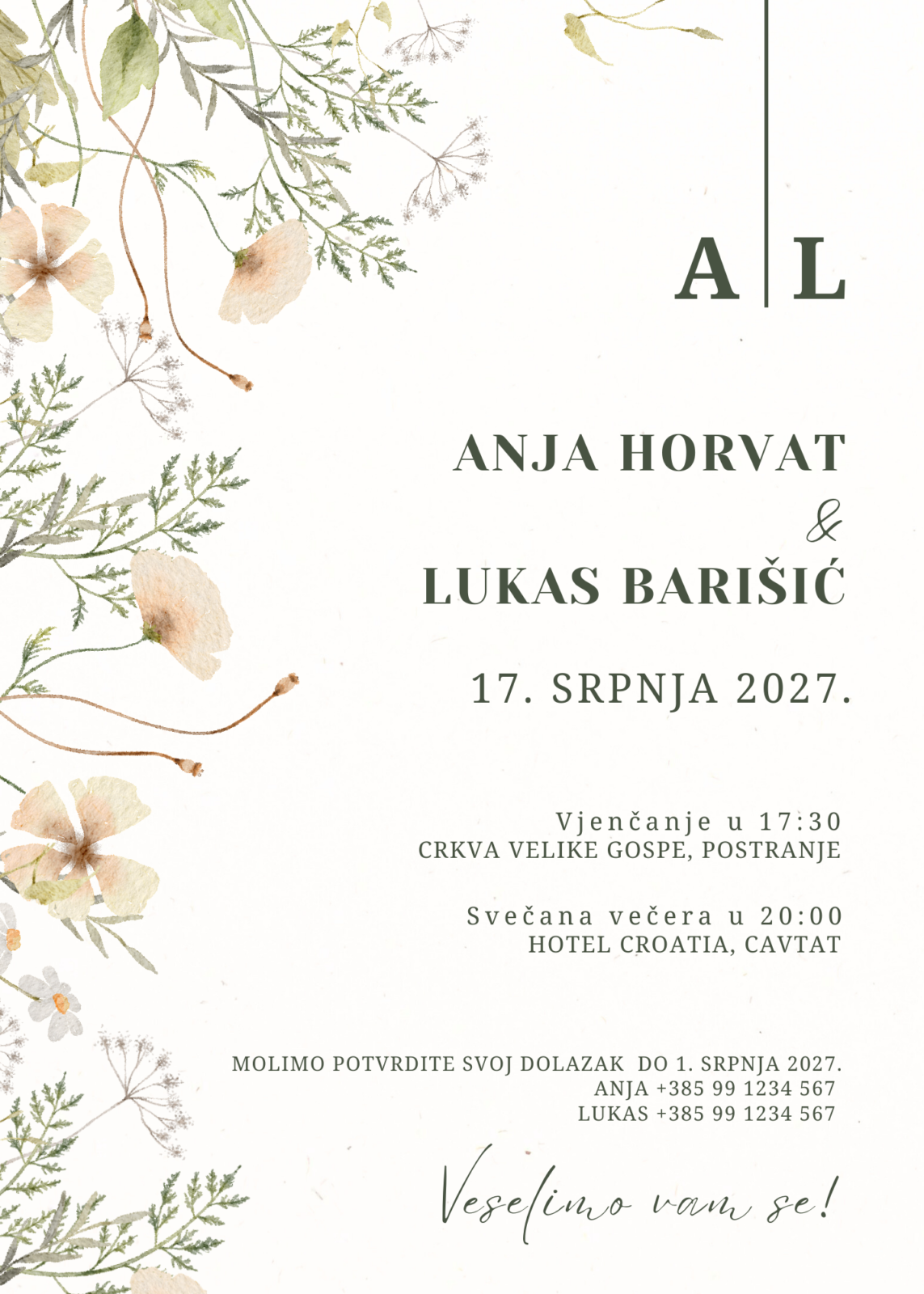 Digitalne online i print pozivnice za sve svečanosti